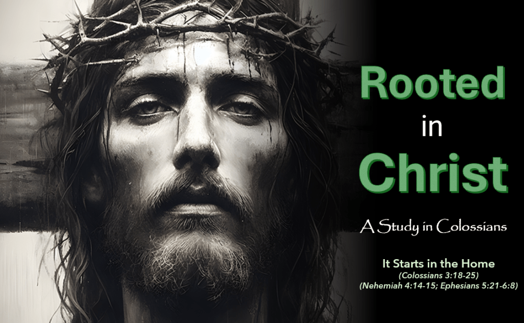 ROOTED IN CHRIST: It Starts in the Home – Fighting for My Pea Patch