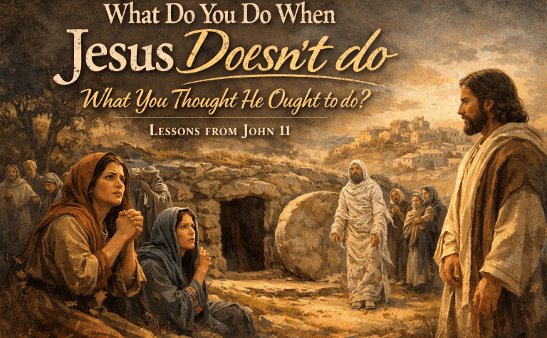 What do You do When Jesus Doesn’t do What You Thought He Ought to do ...